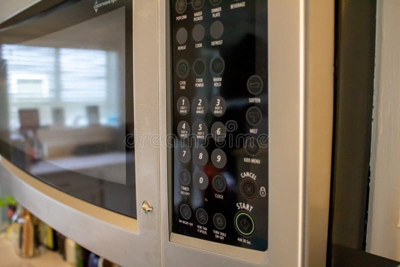 Microwave buttons editorial photography. Image of retail - 166689952