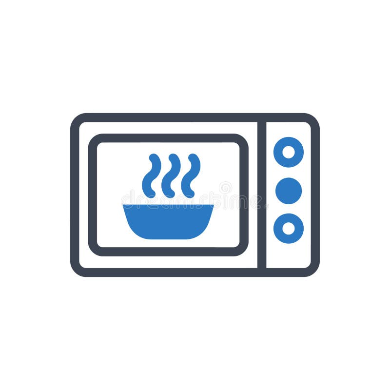 Microwave Cooking Icon stock vector. Illustration of food - 361752763