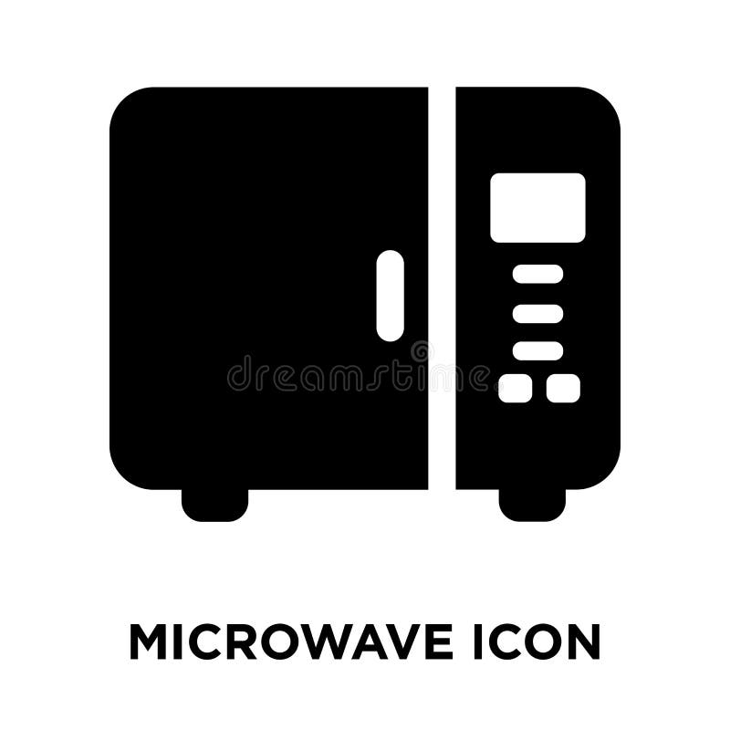 Microwave Icon Vector Isolated on White Background, Logo Concept Stock ...