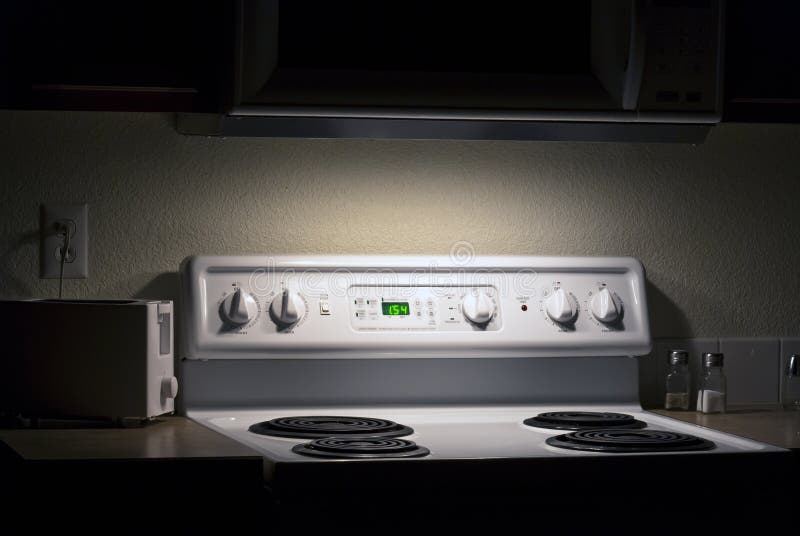 Microwave nightlight stock photo. Image of light, kitchen - 14589092