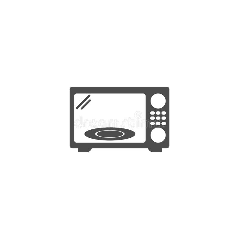 Microwave Oven Icon Logo Design Template Stock Vector - Illustration of ...