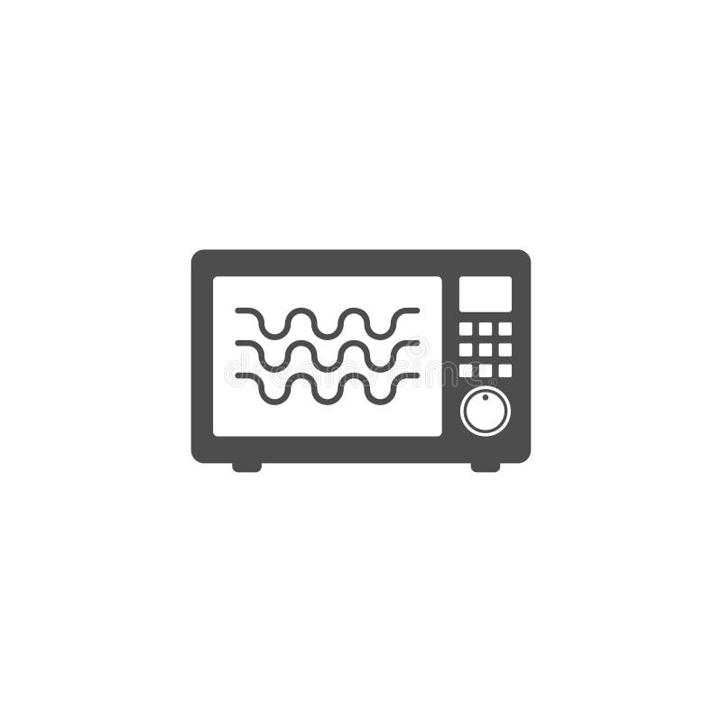 Microwave Oven Icon Logo Design Template Stock Vector - Illustration of ...