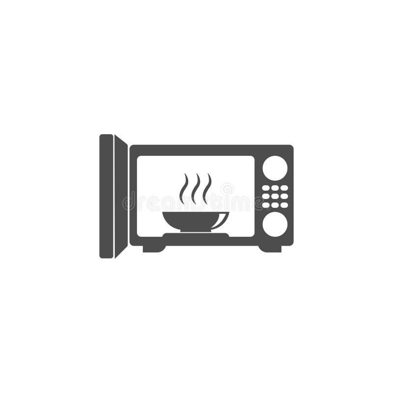 Microwave Oven Icon Logo Design Template Stock Vector - Illustration of ...