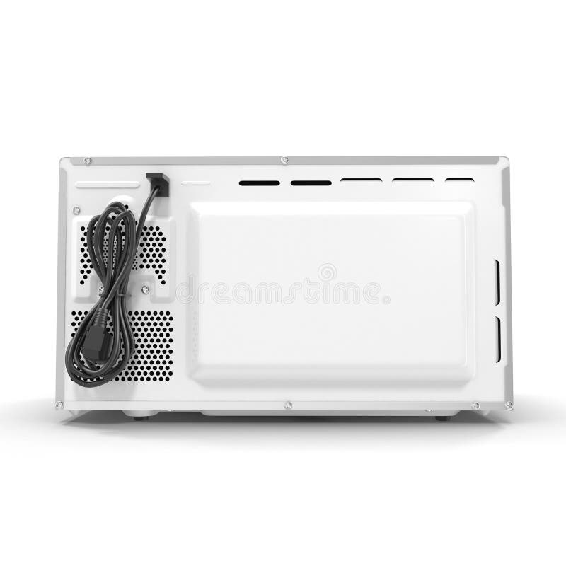 Microwave. View front stock illustration. Illustration of white - 65808547