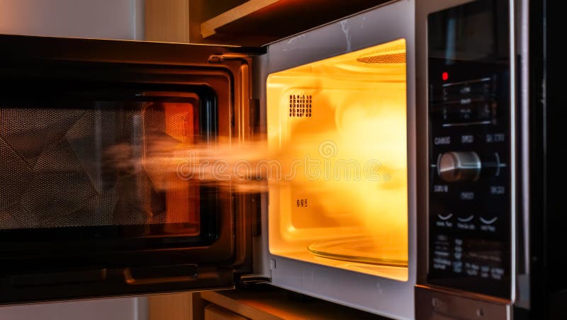 Microwave Oven Open Inside Very Hot Stock Photos - Free & Royalty-Free ...