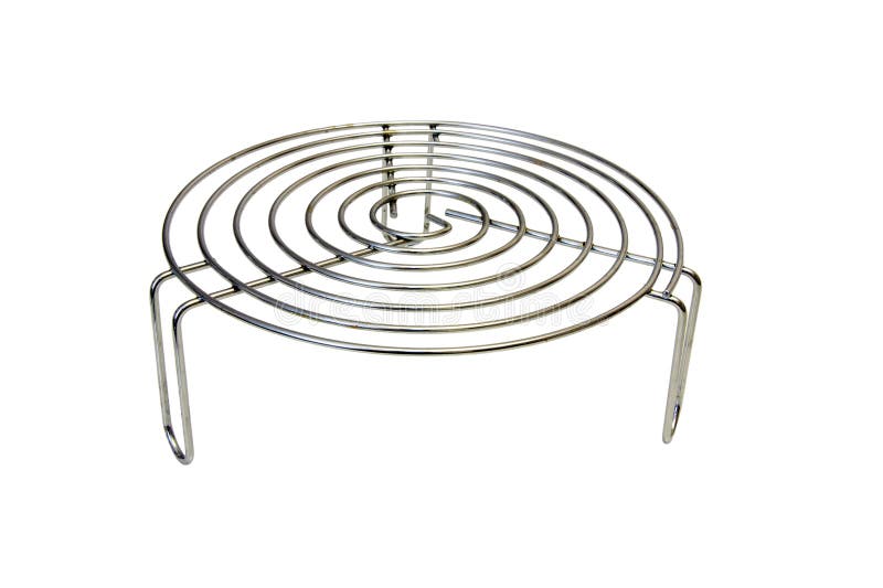 Microwave Oven Round Baking Grill Rack Isolated on White Stock Image ...