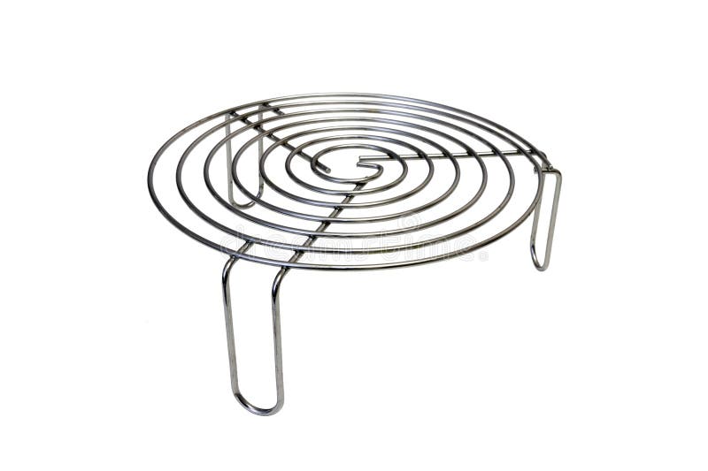 Microwave Oven Round Baking Grill Rack Isolated on White Stock Image ...