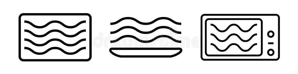 Microwave Oven Safe Symbol Vector Container Cooking Isolated Oven Safe ...