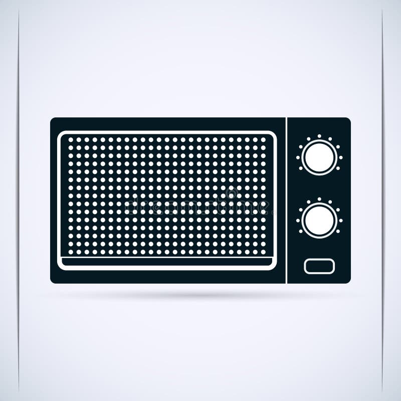 Microwave oven stock vector. Illustration of kitchenware - 40177775