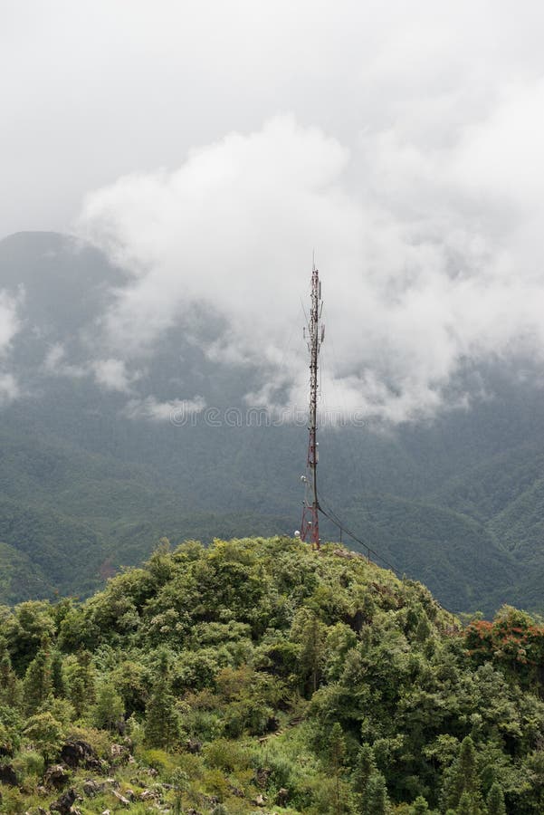 Microwave station stock photo. Image of phone, communications - 57598298