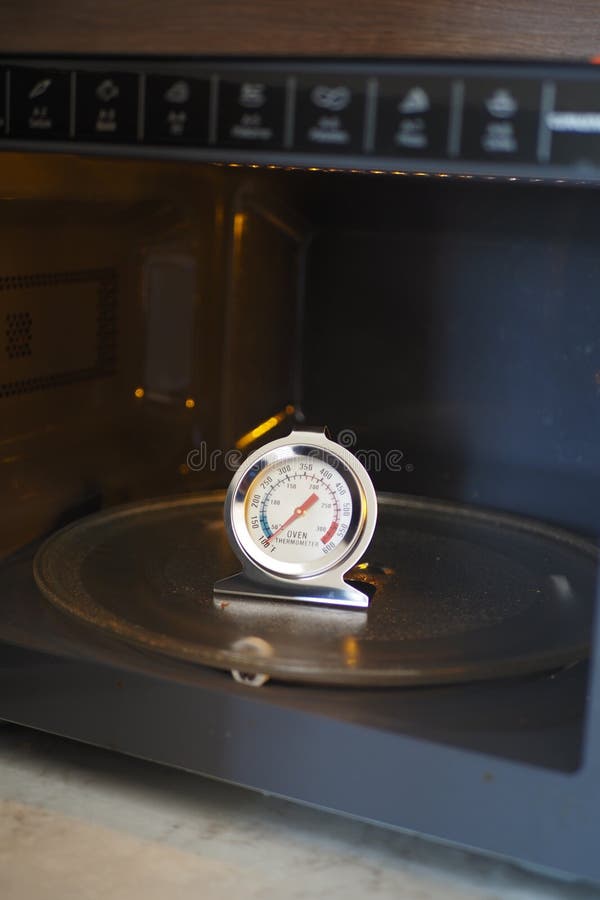 Microwave Temperature Gauge Located Inside the Microwave Oven Unit ...