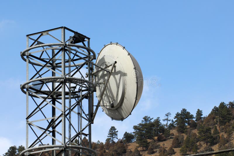 Microwave Tower stock image. Image of microwave, pine - 8295689