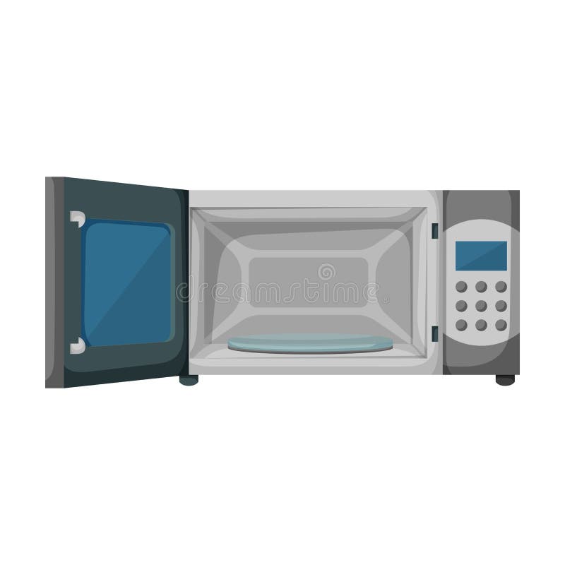 Microwave Open Cartoon Stock Illustrations – 202 Microwave Open Cartoon ...