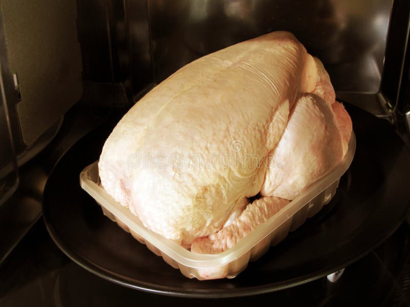 Microwaving a chicken stock photo. Image of grill, appetizer - 8203138