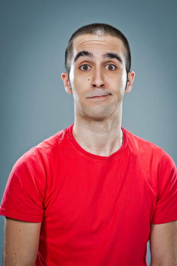 Mid Adult Man with Confused Expression Stock Photo - Image of ...