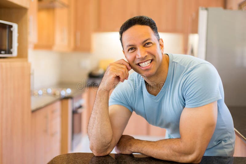 Male Leaning Against Kitchen Counter Stock Photos - Free & Royalty-Free ...
