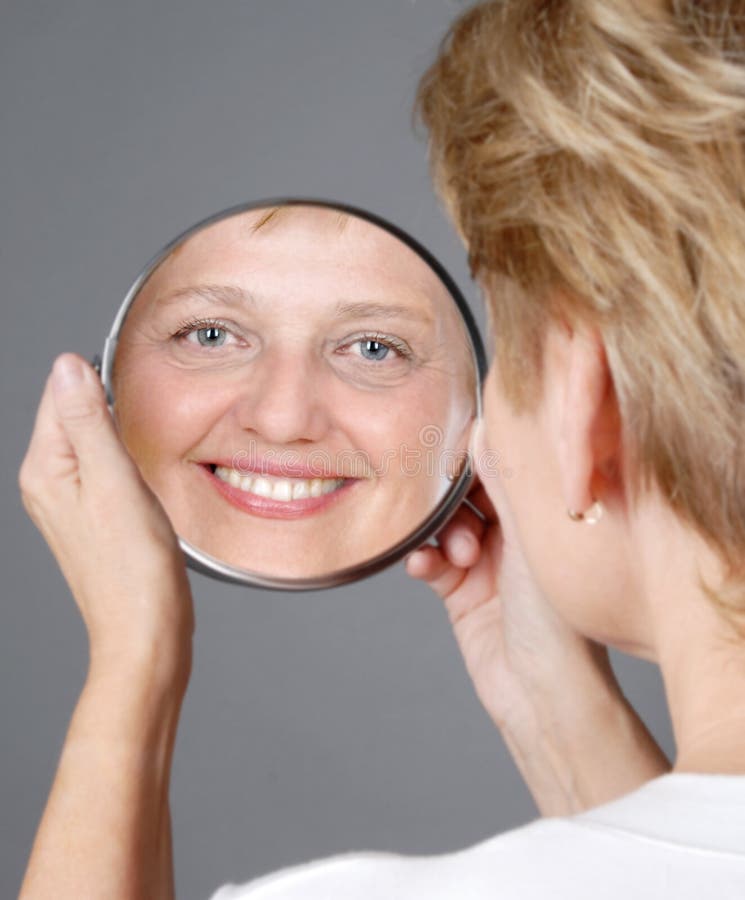 Mid aged woman stock photo. Image of laugh, broker, fifty - 8509016