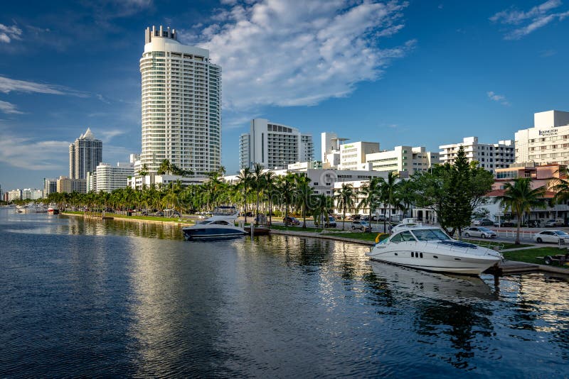 Miami Beach, Florida, USA - Mid Beach Precinct Editorial Photography ...