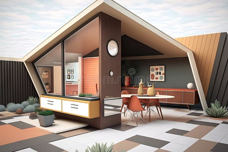 Mid-century Modern Home, with Sleek and Minimalistic Furniture ...