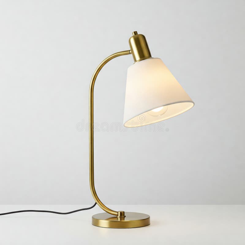 Mid-century Modern Table Lamp Stock Photo - Illustration of ceiling ...