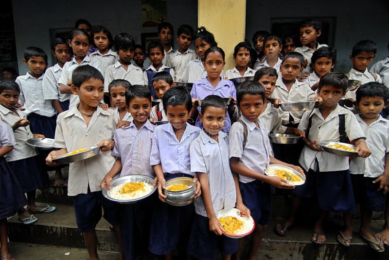 Mid-Day Meal editorial stock photo. Image of foods, bous - 26809068
