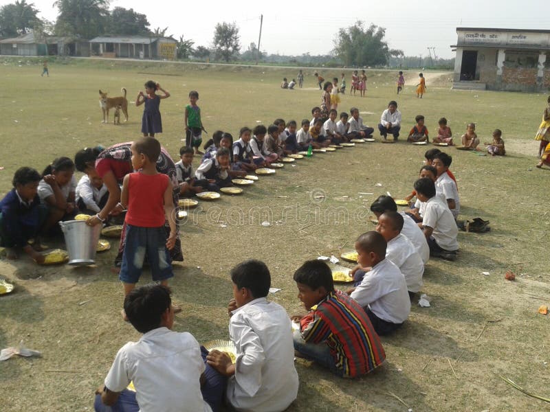 Mid-Day Meal editorial stock photo. Image of foods, bous - 26809068