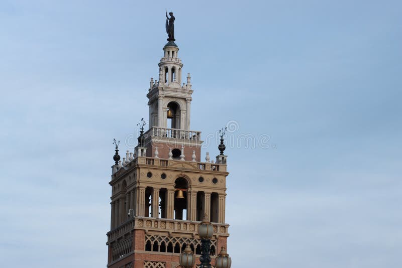 A Mid-evil Looking Tower Standing High in the Sky Stock Image - Image ...