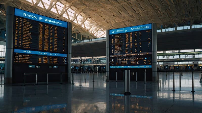 The Foreground Displays a Highly Reflective, Polished, Light Gray Floor ...