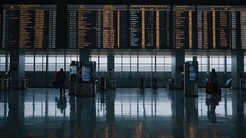 The Foreground Displays a Highly Reflective, Polished, Light Gray Floor ...