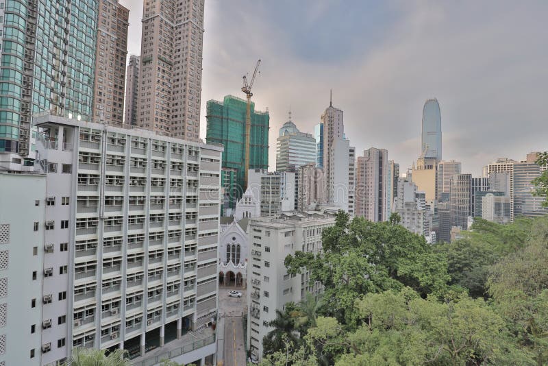 A Mid Level Vie of Central Office Building Stock Photo - Image of ...