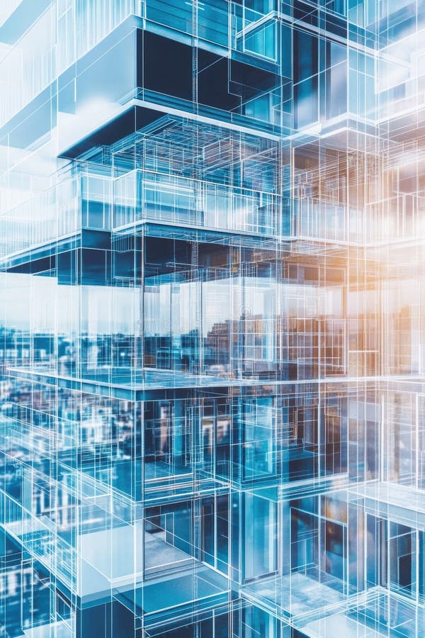 Mid-rise Building with Many Windows Stock Image - Image of design ...