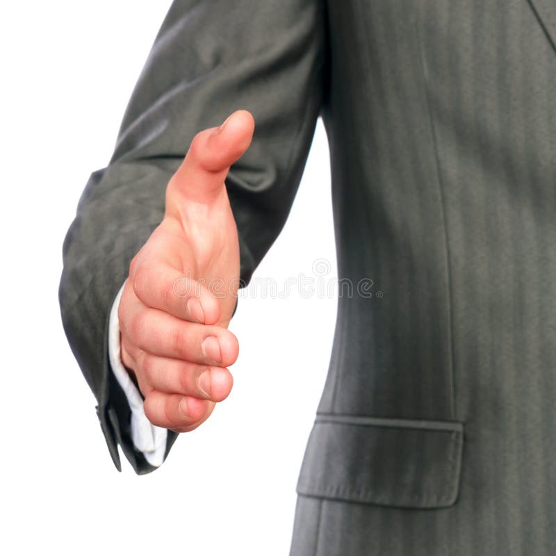Mid Section of a Business Man Offering Handshake Stock Photo - Image of ...