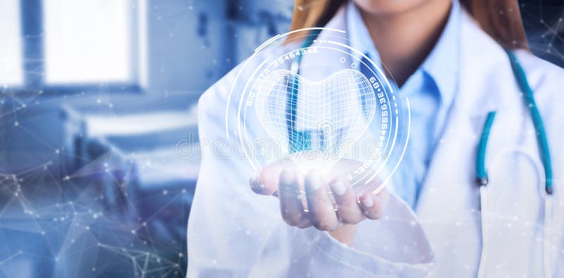 Composite Image of Mid Section of Female Doctor Stock Image - Image of ...