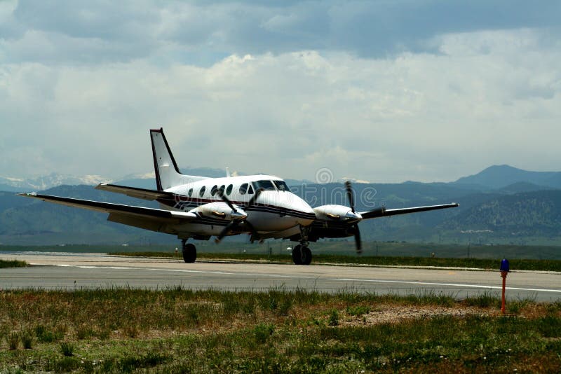 Mid-sized Airplane stock photo. Image of airline, twinprop - 2607330