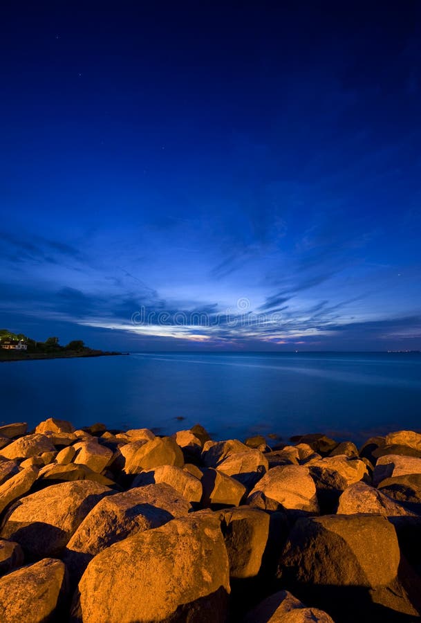 Art Summer Sky Night Moon and Stars Stock Photo - Image of natural ...