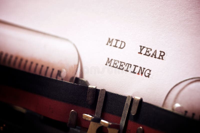 Mid year meeting phrase stock photo. Image of cooperation - 213078114