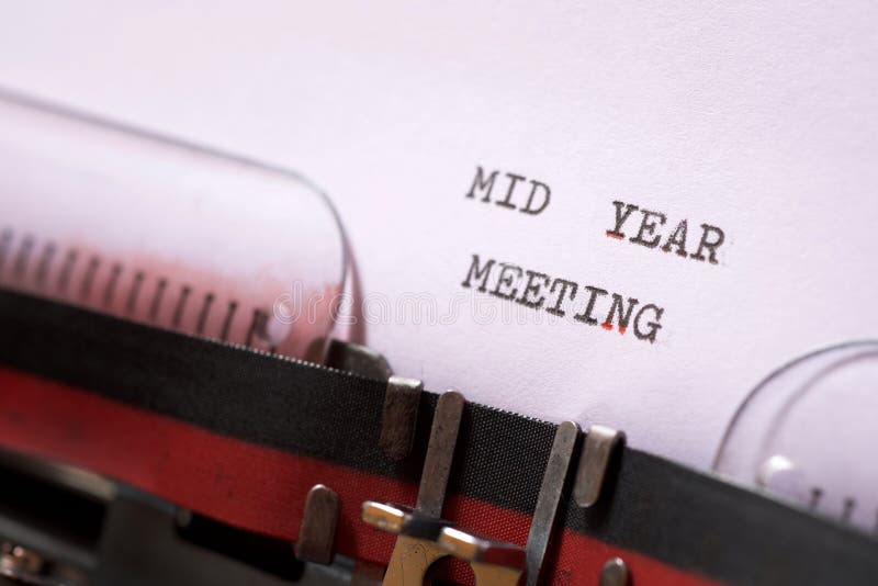 Mid year meeting phrase stock photo. Image of conceptual - 213078140