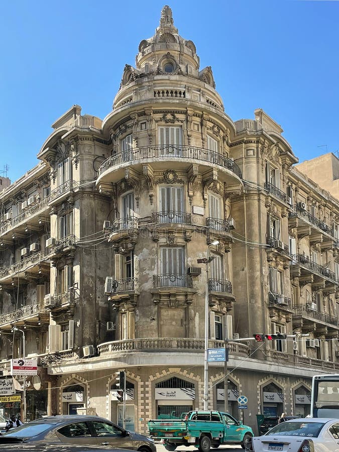 Midan Talaat Harb in Downtown Cairo Egypt Editorial Image - Image of historic, square: 284218275