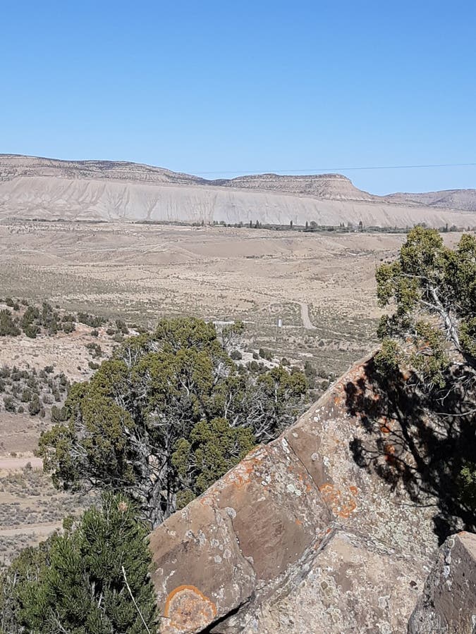 Hot Midday Sun in the Red Desert Stock Photo - Image of cloud ...