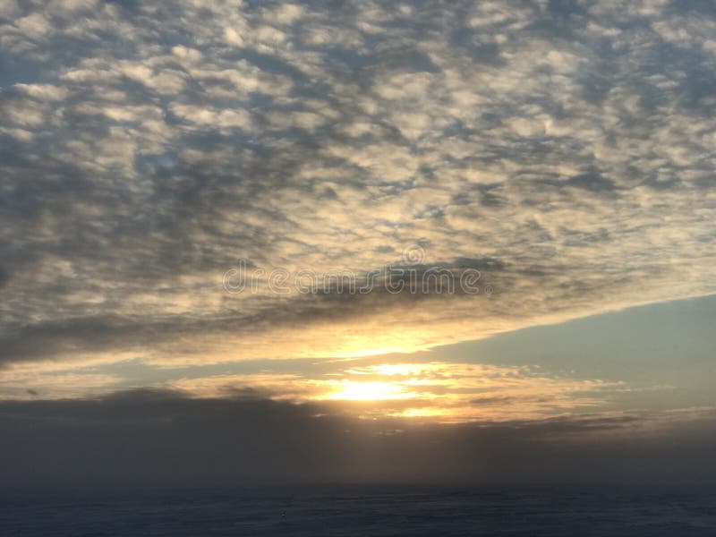 Midday Sun in Winter Arctic Stock Image - Image of skies, arctic: 109009899