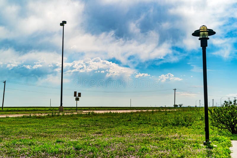 Midday View at a Rest Stop in the Middle of Nowhere Stock Photo - Image ...