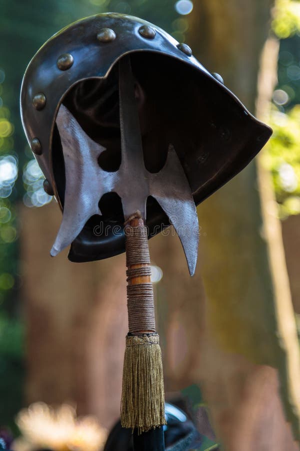 Het Oude Wapen - Een Hellebaard Stock Afbeelding - Afbeelding bestaande ...