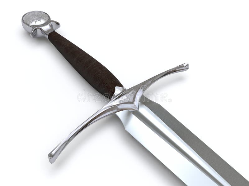 Middeleeuws zwaard stock illustratie. Illustration of fantasie - 18283450