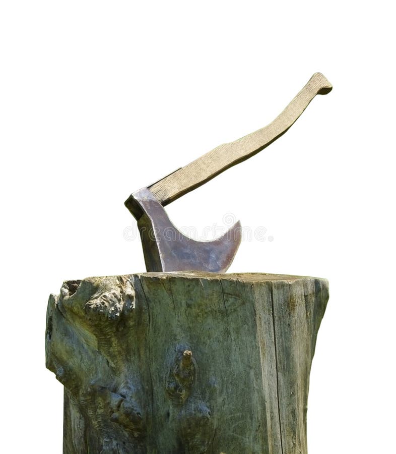 Middeleeuwse executiebijl stock afbeelding. Image of groot - 20382209