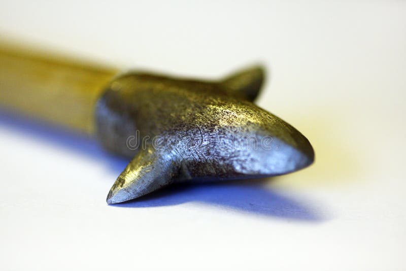 Middeleeuwse Pijlpunt, Detail Stock Afbeelding - Image of schutter ...