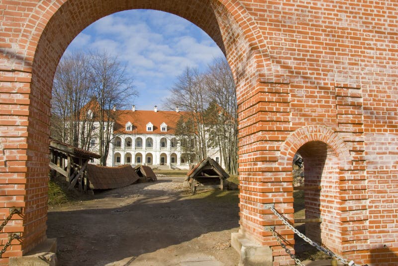 The Middle Age Castle Birzai Stock Image - Image of travel ...