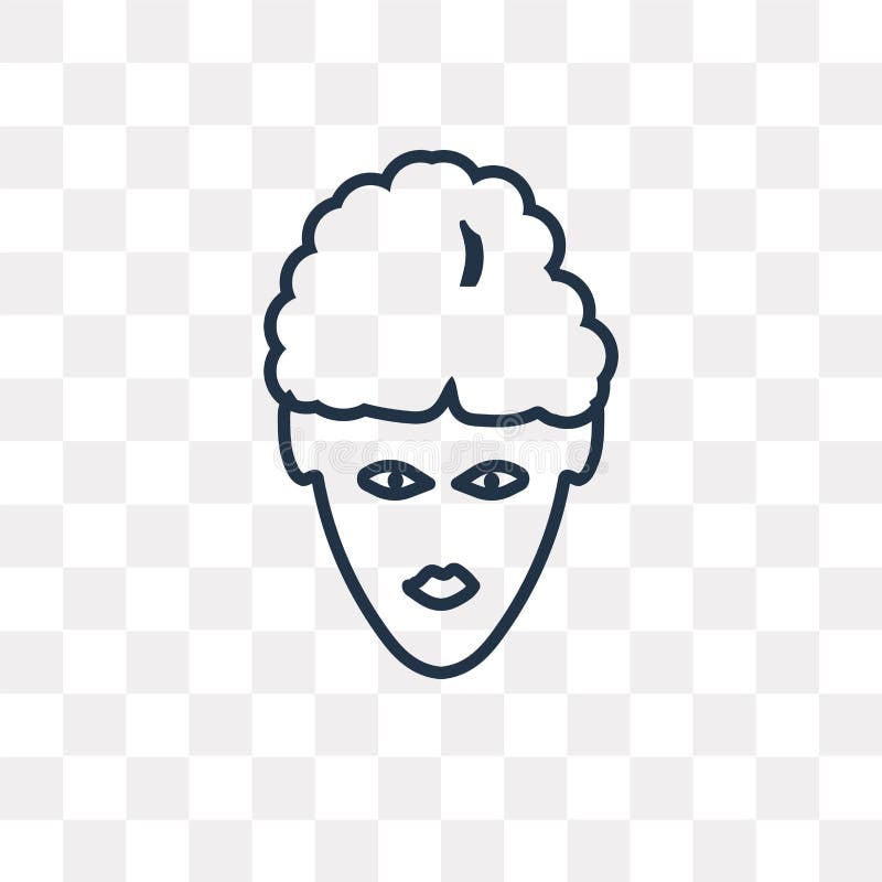 Middle Age Lady Vector Icon Isolated on Transparent Background, Stock ...