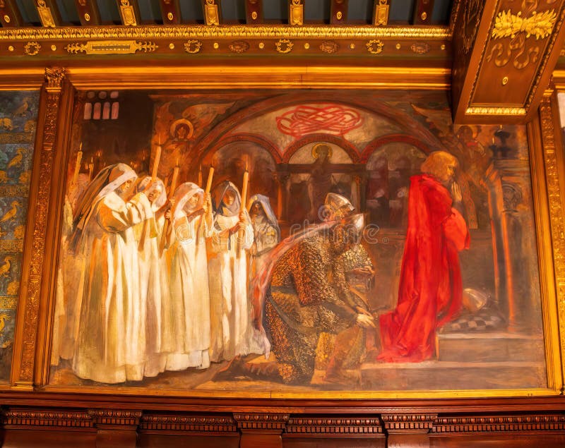 Middle Age Scene in Boston Public Library Editorial Photography - Image ...