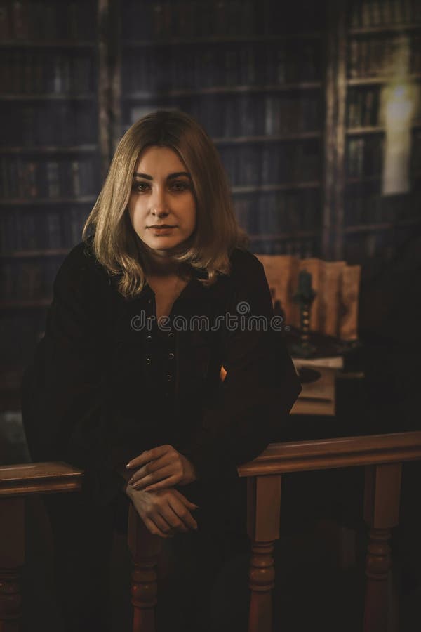 Vampire Style, Gothic Atmosphere, Non Binary Stock Image - Image of ...