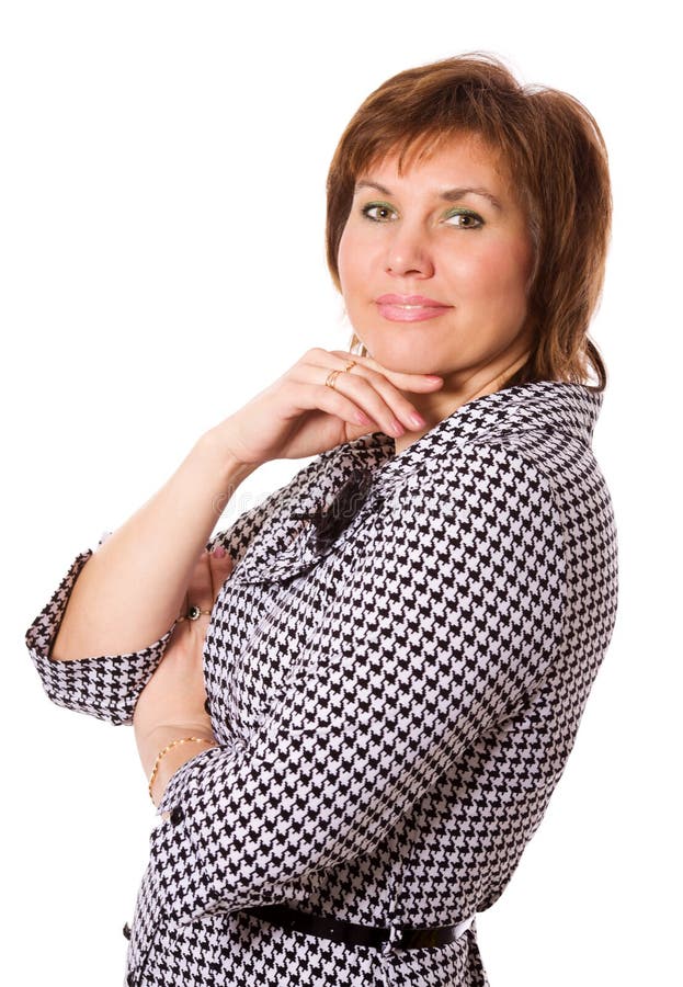 Middle age woman stock photo. Image of glamour, communication - 10872646